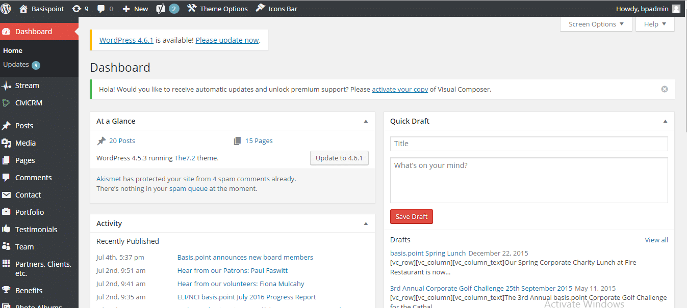 How to change Email setting in CiviCRM - Wordpress