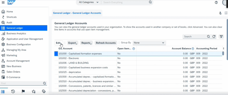 How to create and delete a ledger in SAP Business ByDesign