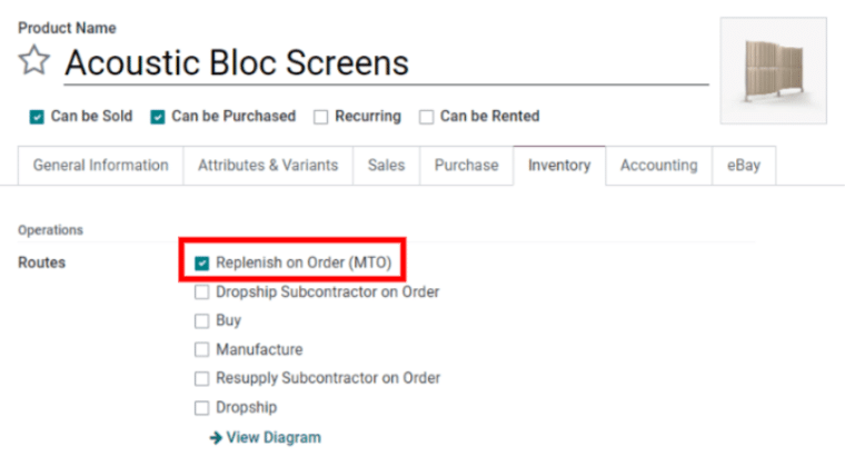 Replenishment report and re-ordering rules in Odoo 16 Inventory